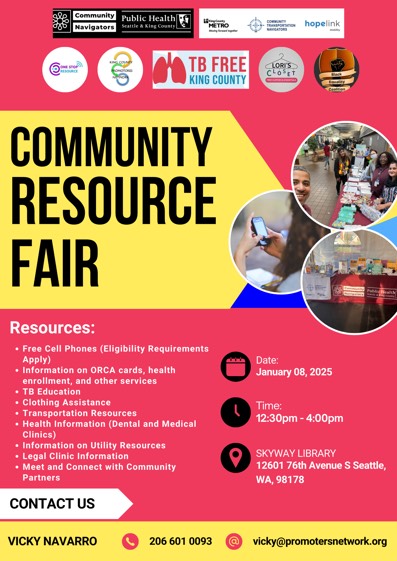 Community Resource Fair Skyway Library - Office of Healthcare Equity